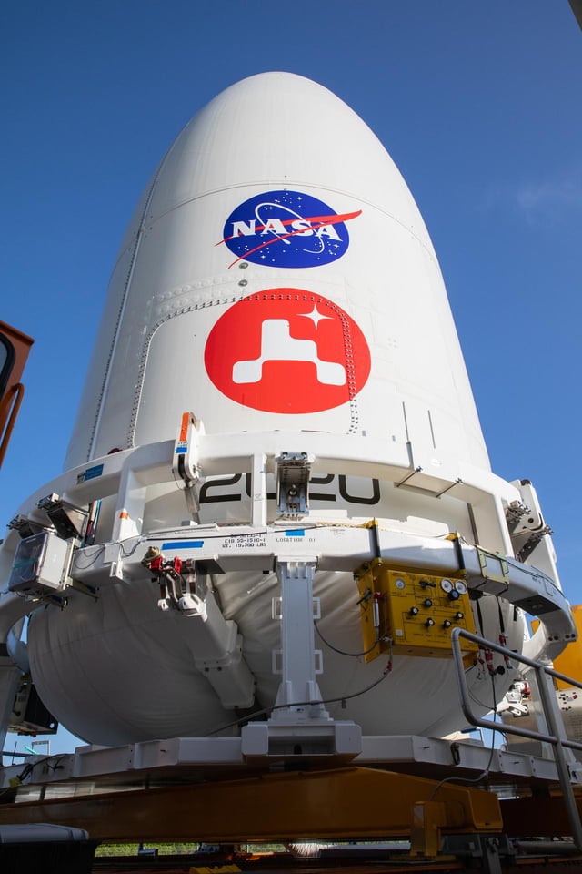 Mars 2020: Perseverance rover mounted atop Atlas V